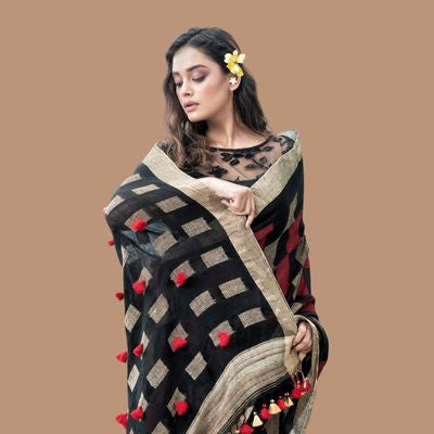 Ghicha Saree Online Shopping | Pure Ghicha Silk & Cotton – angoshobha