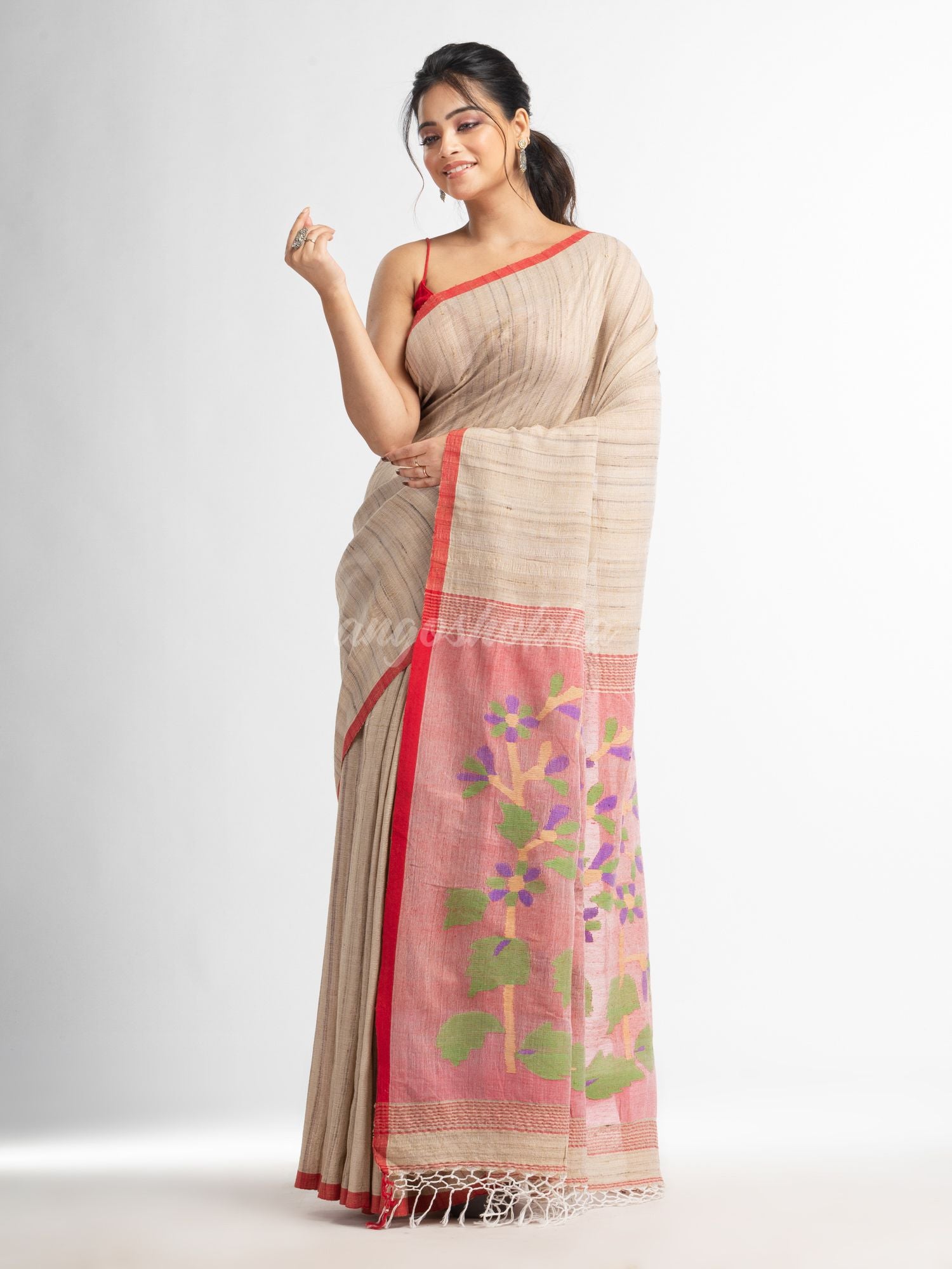 Ghicha Silk Saree Online Shopping at angoshobha | Cotton Ghicha Saree